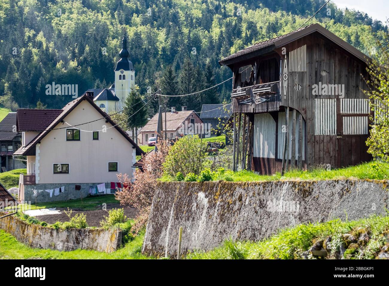 Rural economy at Retje, Slovenia Stock Photo - Alamy