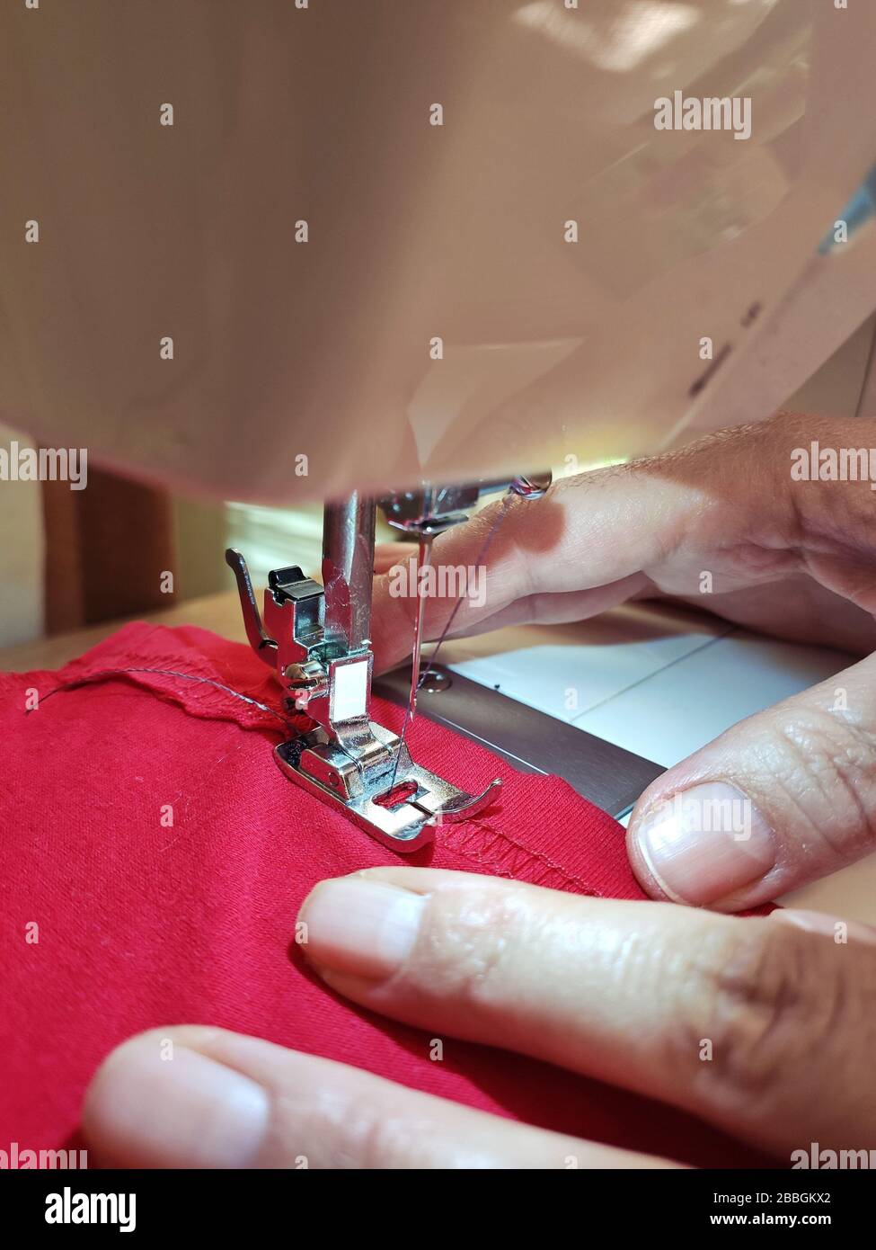 Close up shot industrial sewing hi-res stock photography and images - Alamy