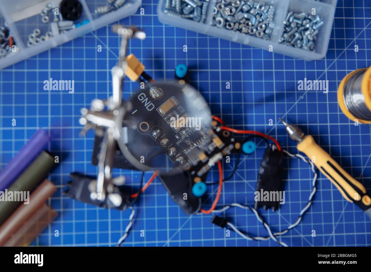 Corner of the owner of unmanned aerial vehicles. The power distribution ...