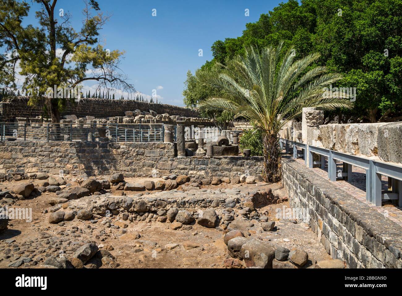 The Biblical site of Capernaum, Galilee, Israel, Middle East Stock ...