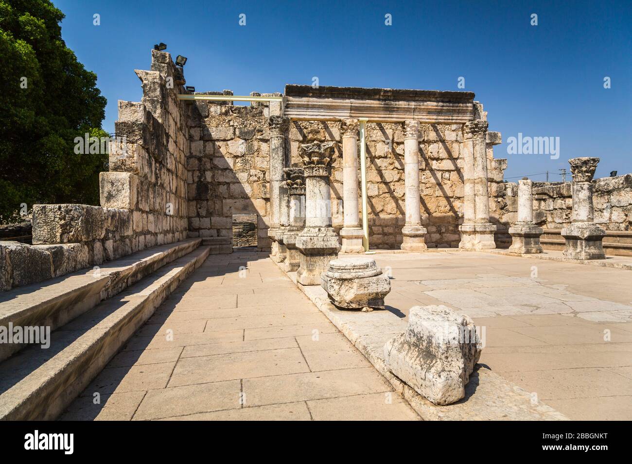 The Biblical site of Capernaum, Galilee, Israel, Middle East Stock ...