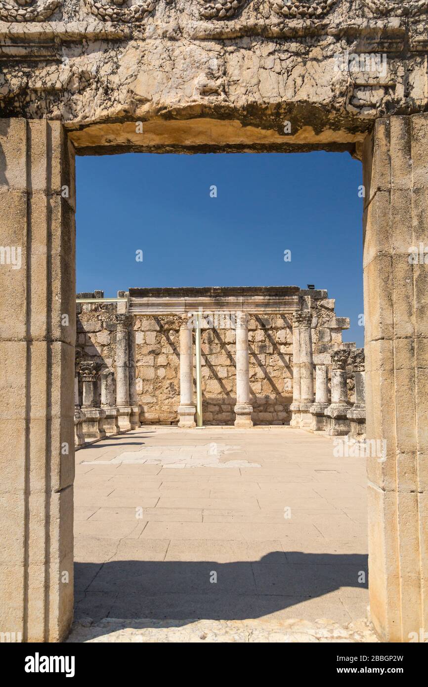 The Biblical site of Capernaum, Galilee, Israel, Middle East Stock ...