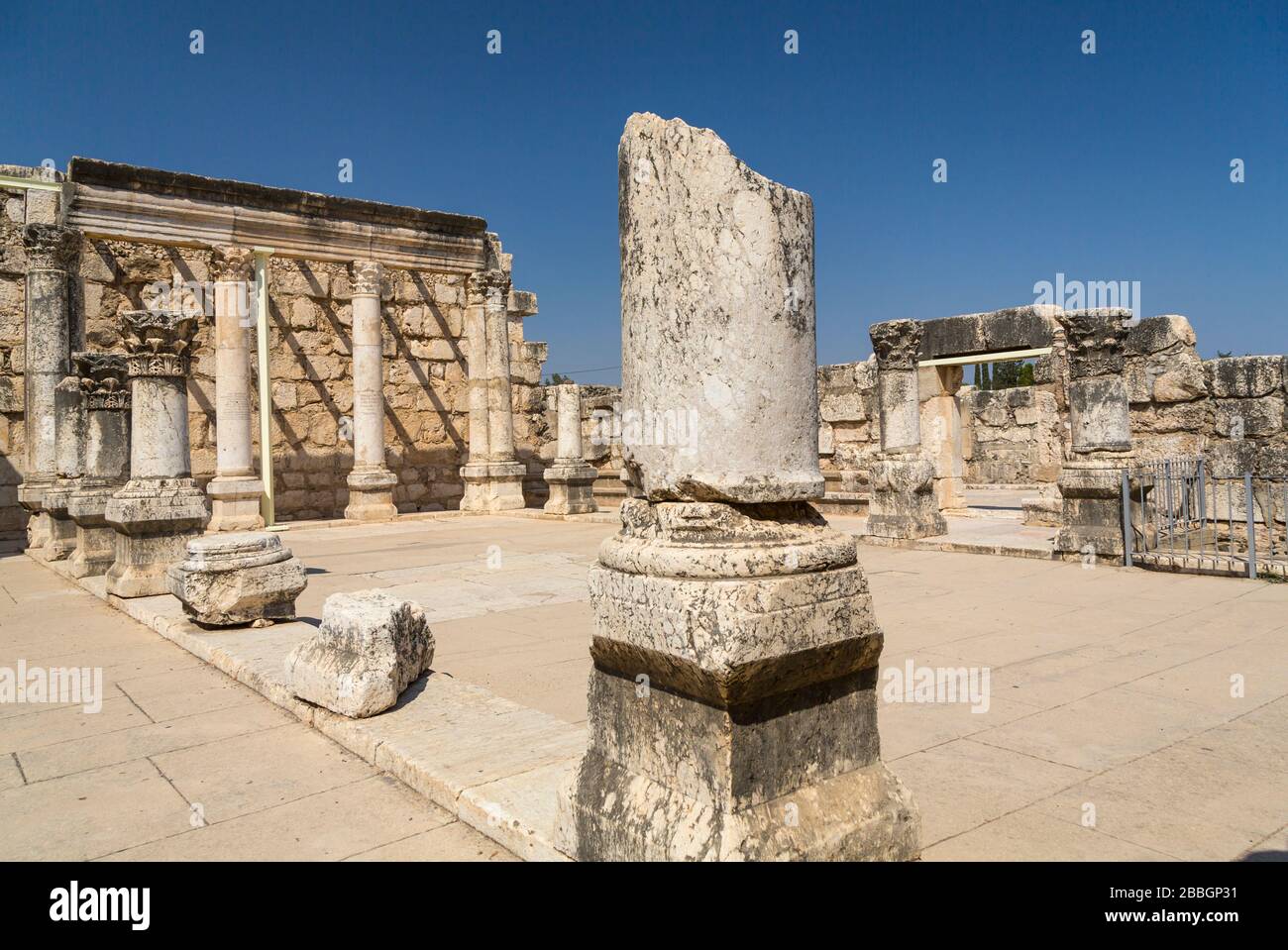The Biblical site of Capernaum, Galilee, Israel, Middle East Stock ...