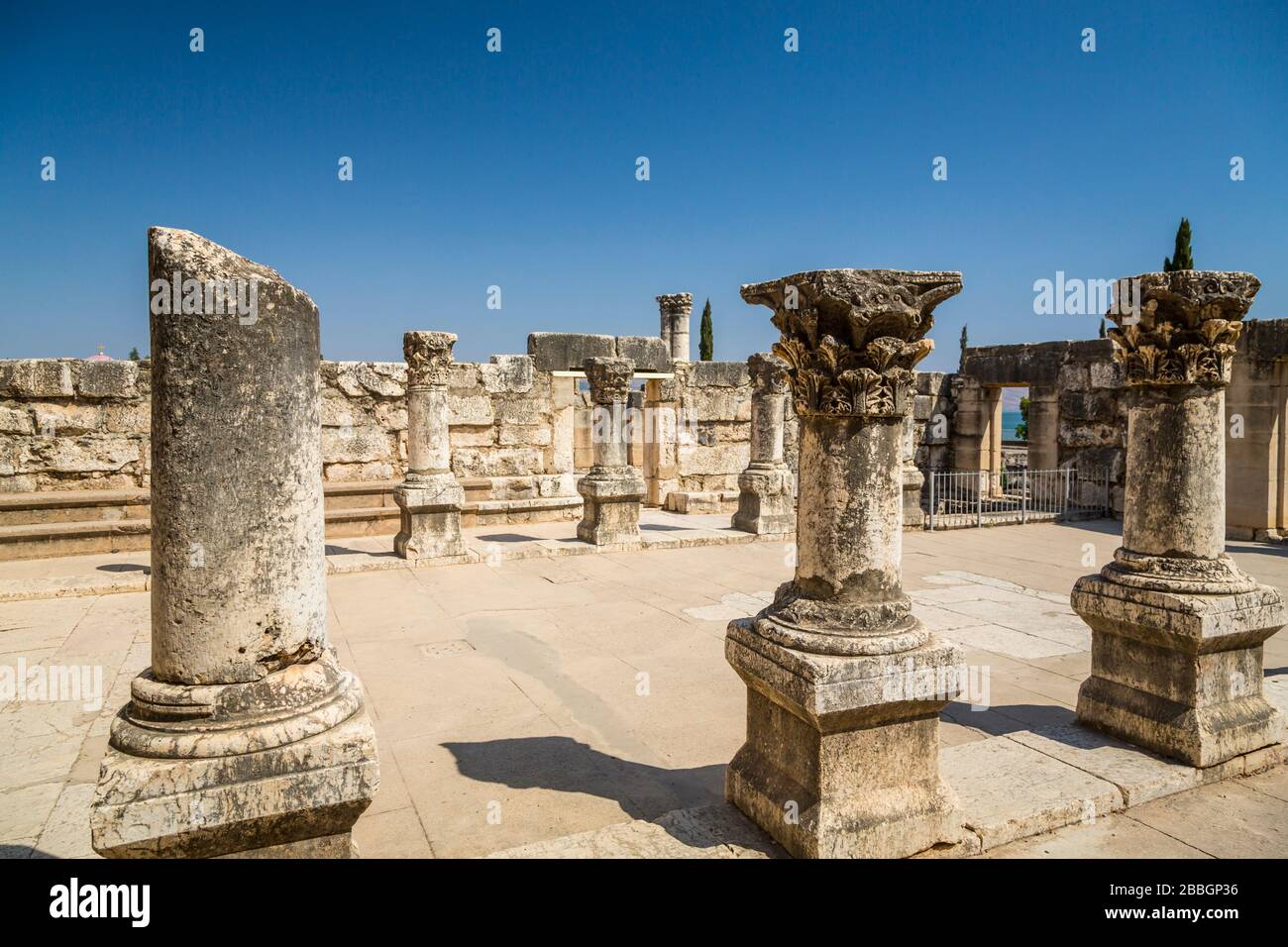 The Biblical site of Capernaum, Galilee, Israel, Middle East Stock ...