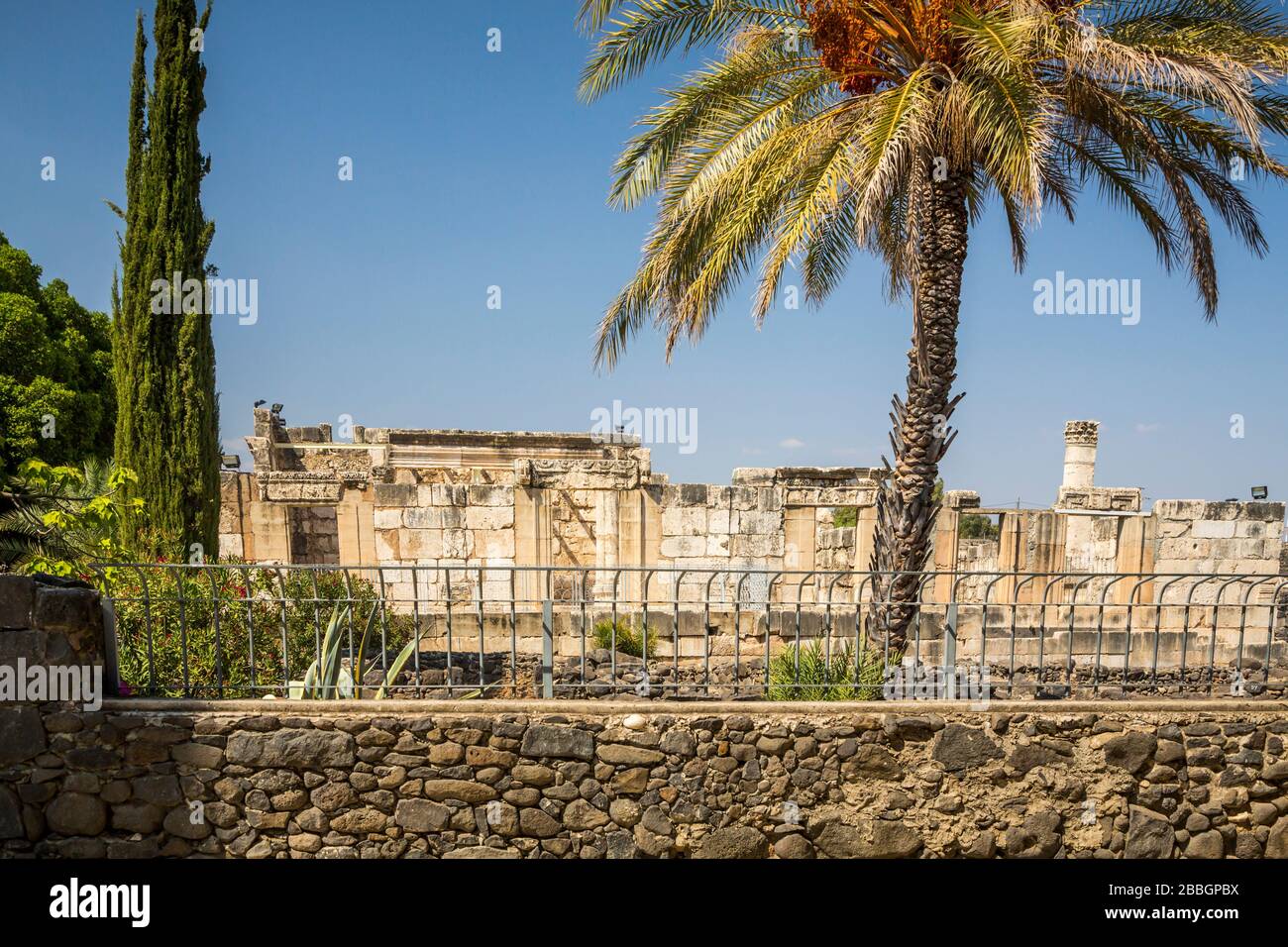 The Biblical site of Capernaum, Galilee, Israel, Middle East Stock ...