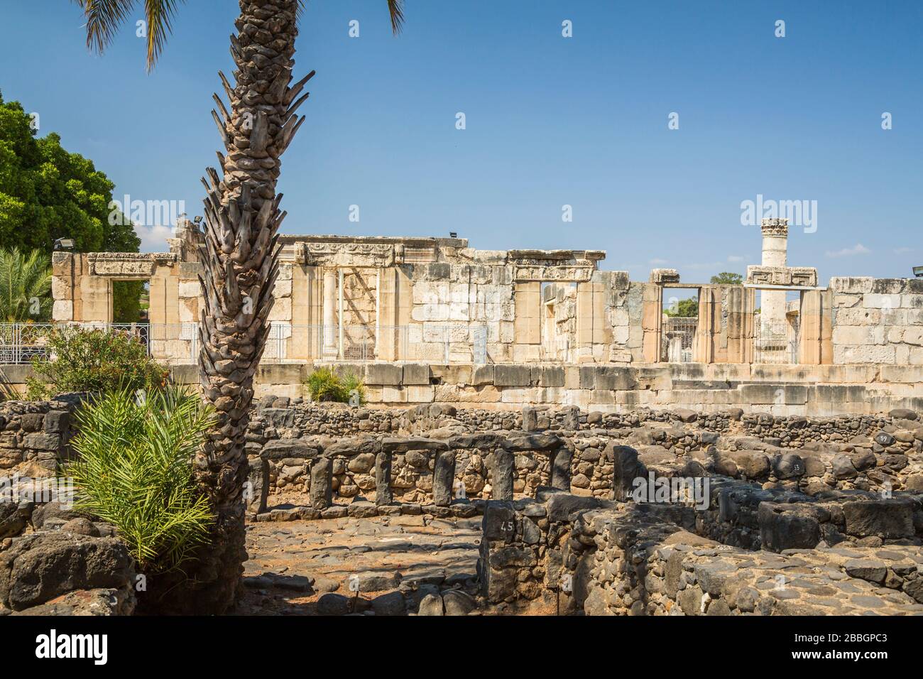 The Biblical site of Capernaum, Galilee, Israel, Middle East Stock ...