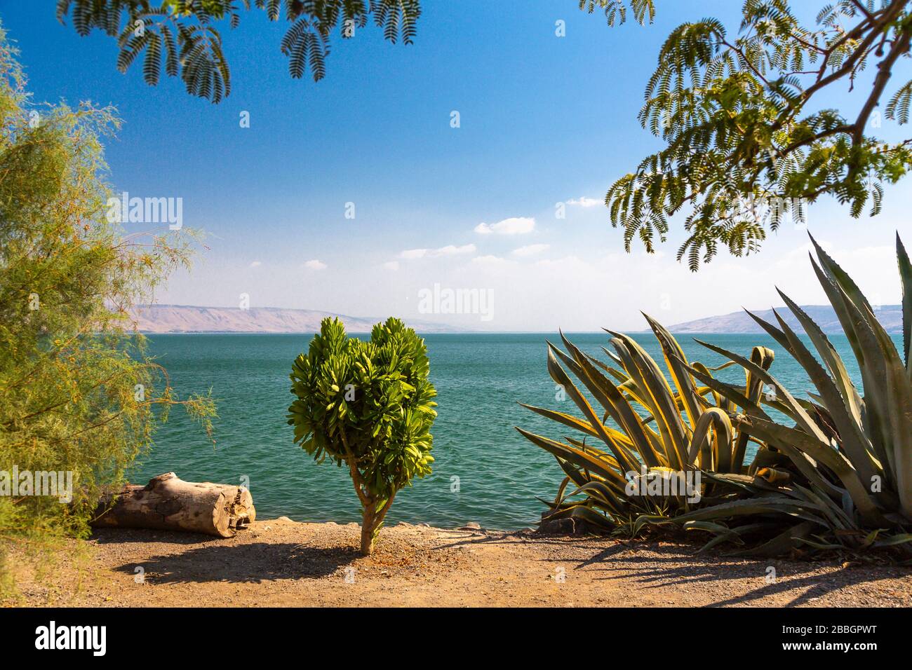 Views of the Sea of Galilee from the Biblical site of Capernaum ...