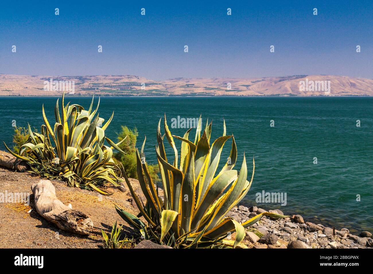 Views of the Sea of Galilee from the Biblical site of Capernaum ...