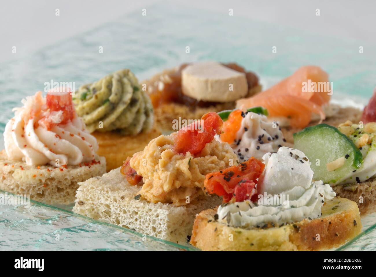 Assortment colorful canapes party hi-res stock photography and images ...