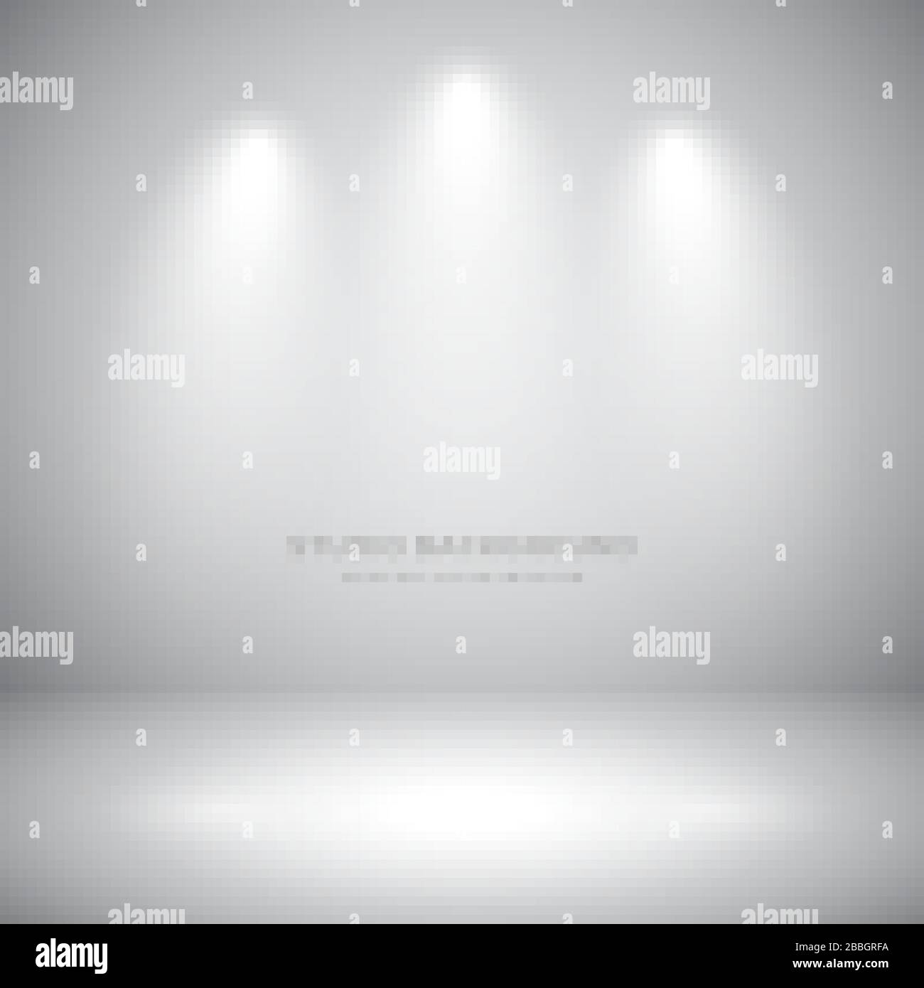 Empty gray studio abstract background with spotlights. Product showcase ...