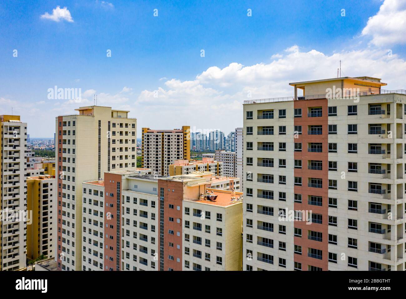 Aerial view group concrete blocks hi-res stock photography and images ...