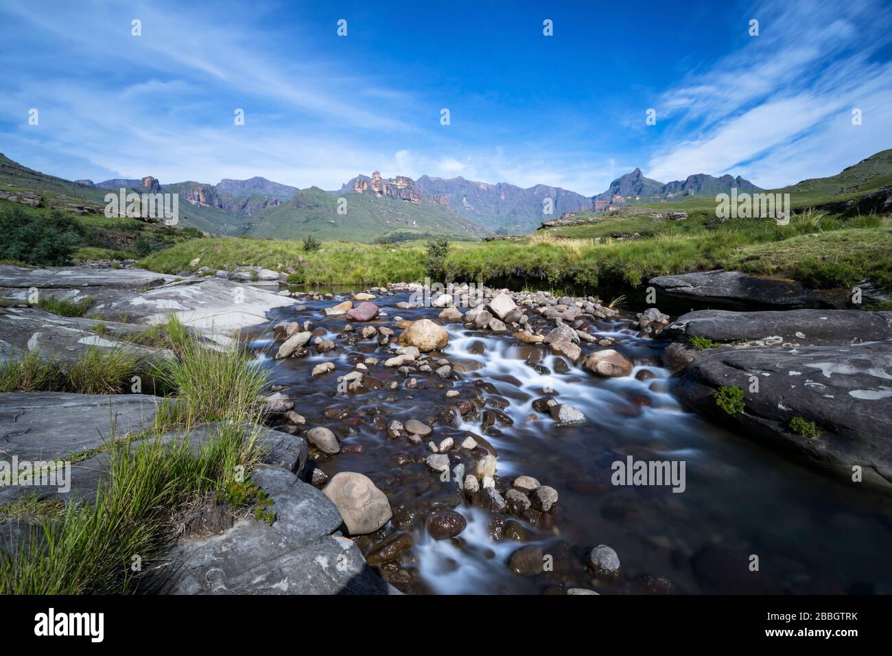 The river and the mountain Stock Photo - Alamy