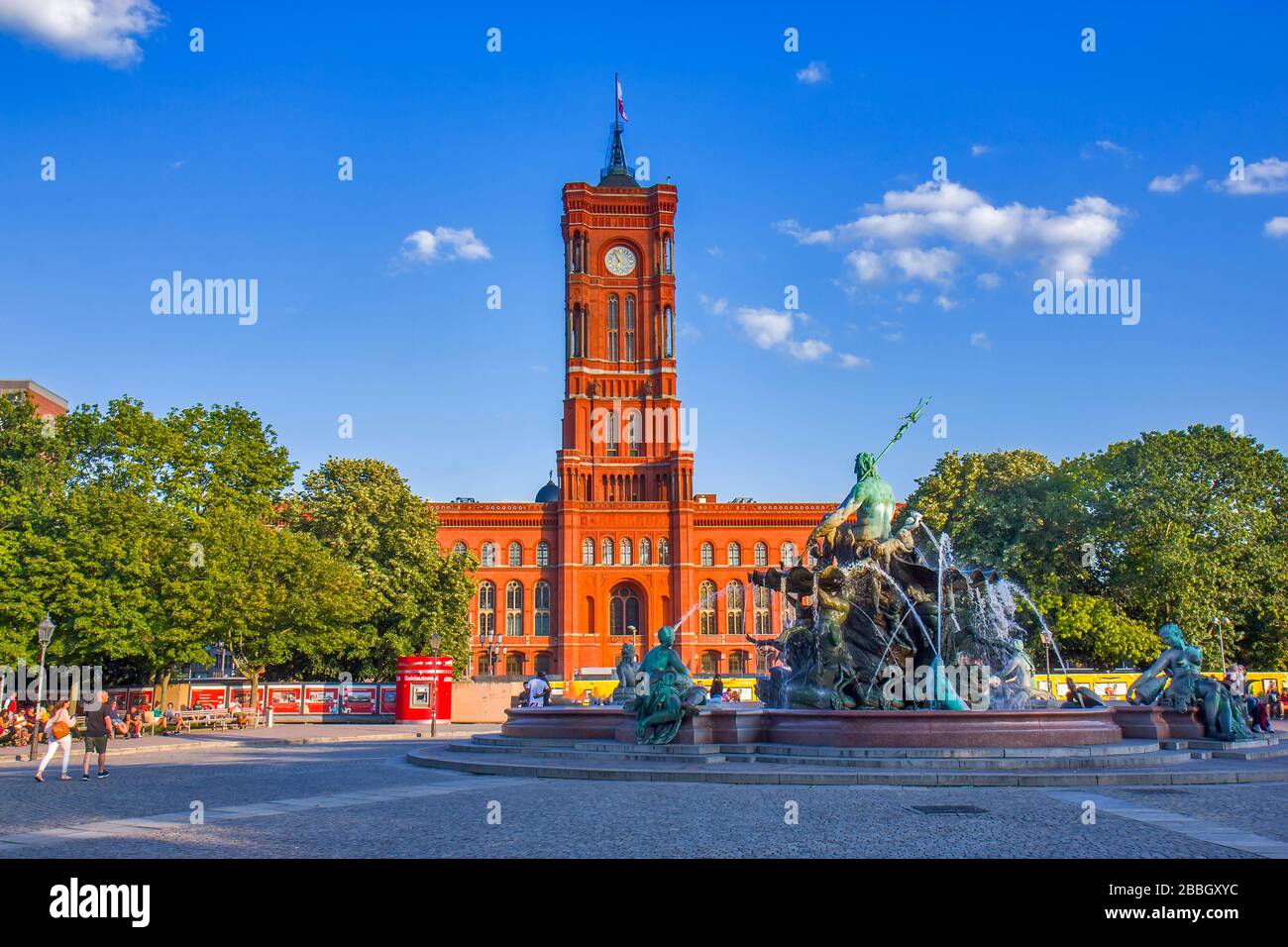 Red City Hall is the town hall of Berlin Stock Photo - Alamy