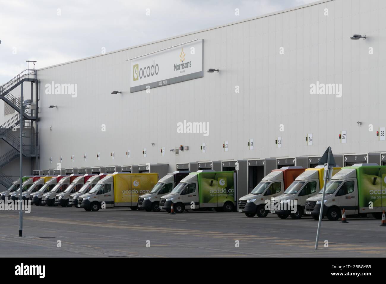 Erith, Kent, UK. 31st Mar, 2020. London, UK. 30th Mar, 2020. Ocado ...