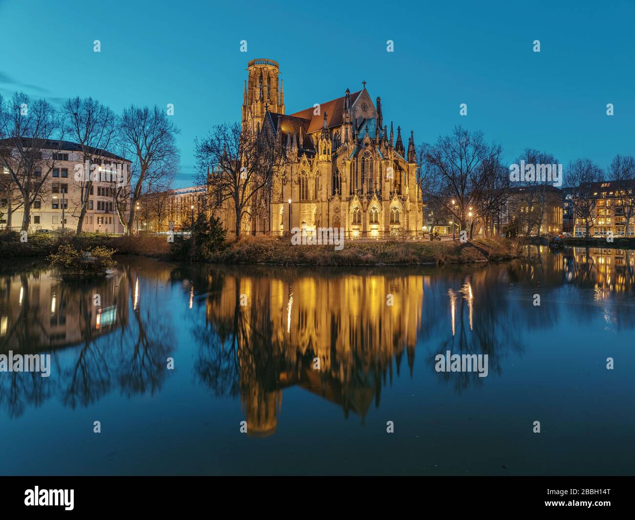 The famous Feuersee church at Stuttgart Stock Photo - Alamy