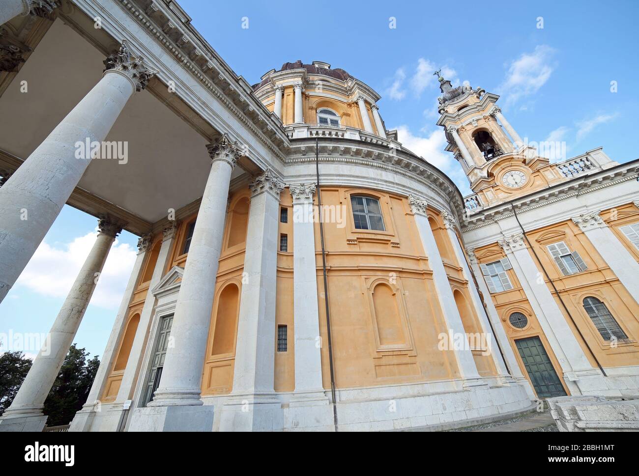 Ancient basilica of SUPERGA near the Italian city of Turin, place of ...