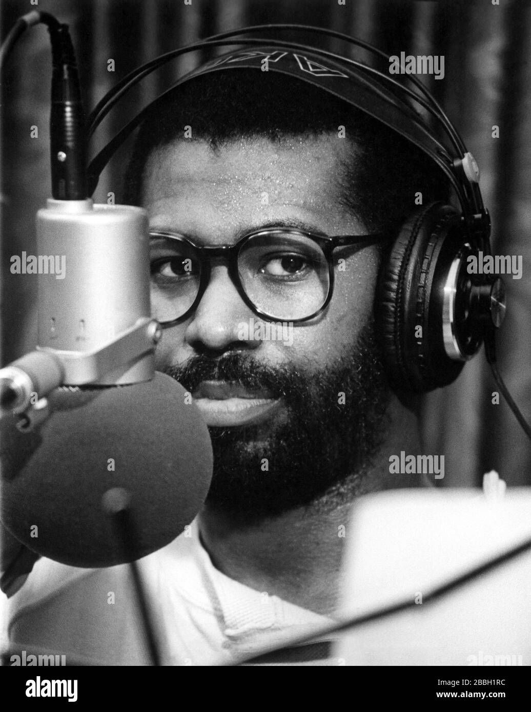 Teddy Pendergrass in the recording studio in Philadelphia, 1984. Credit ...