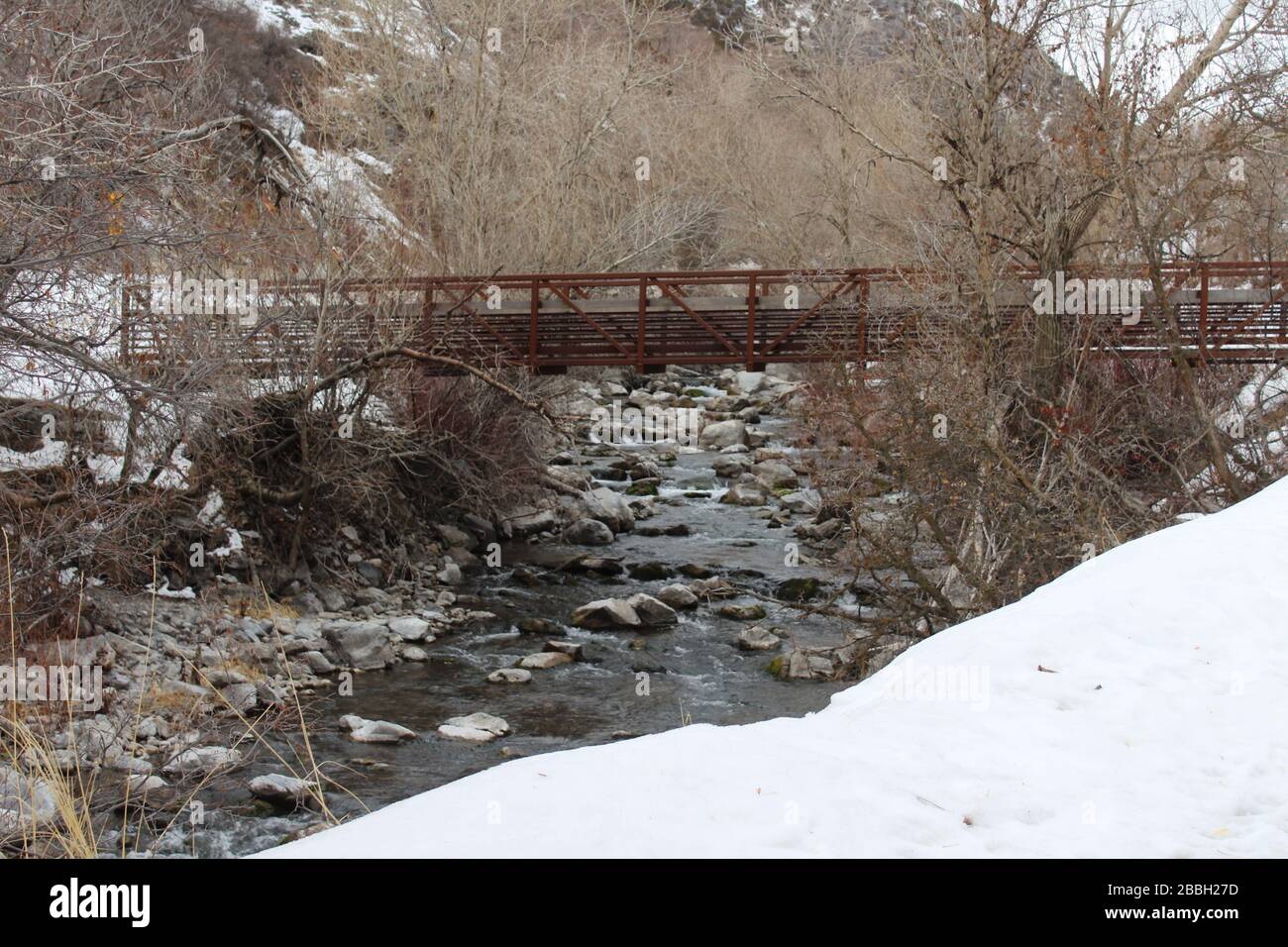 Bridge Over Cold Waters Stock Photo - Alamy