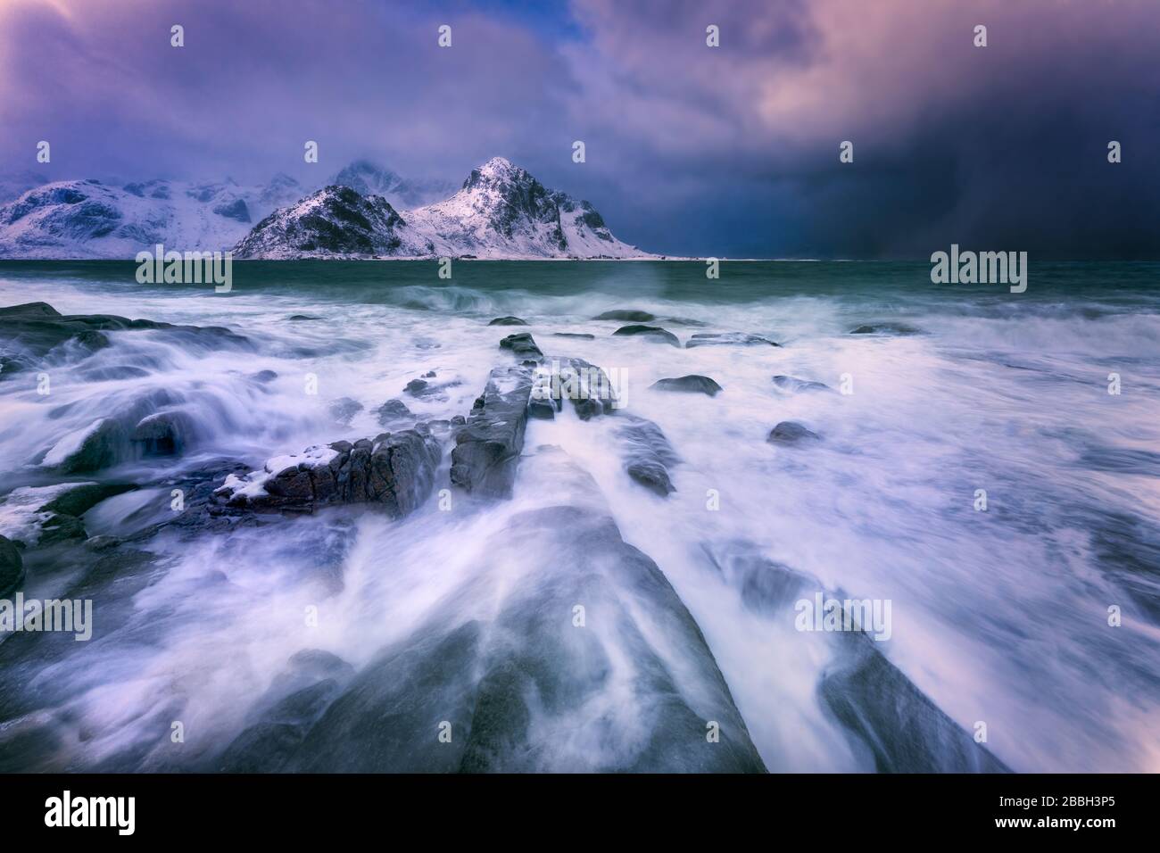 Turbulent impact on the beach hi-res stock photography and images - Alamy