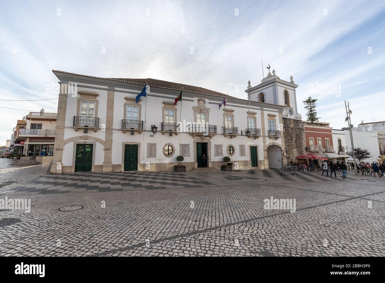 Loule, Faro, Portugal - February 25, 2020: detail of architecture of ...