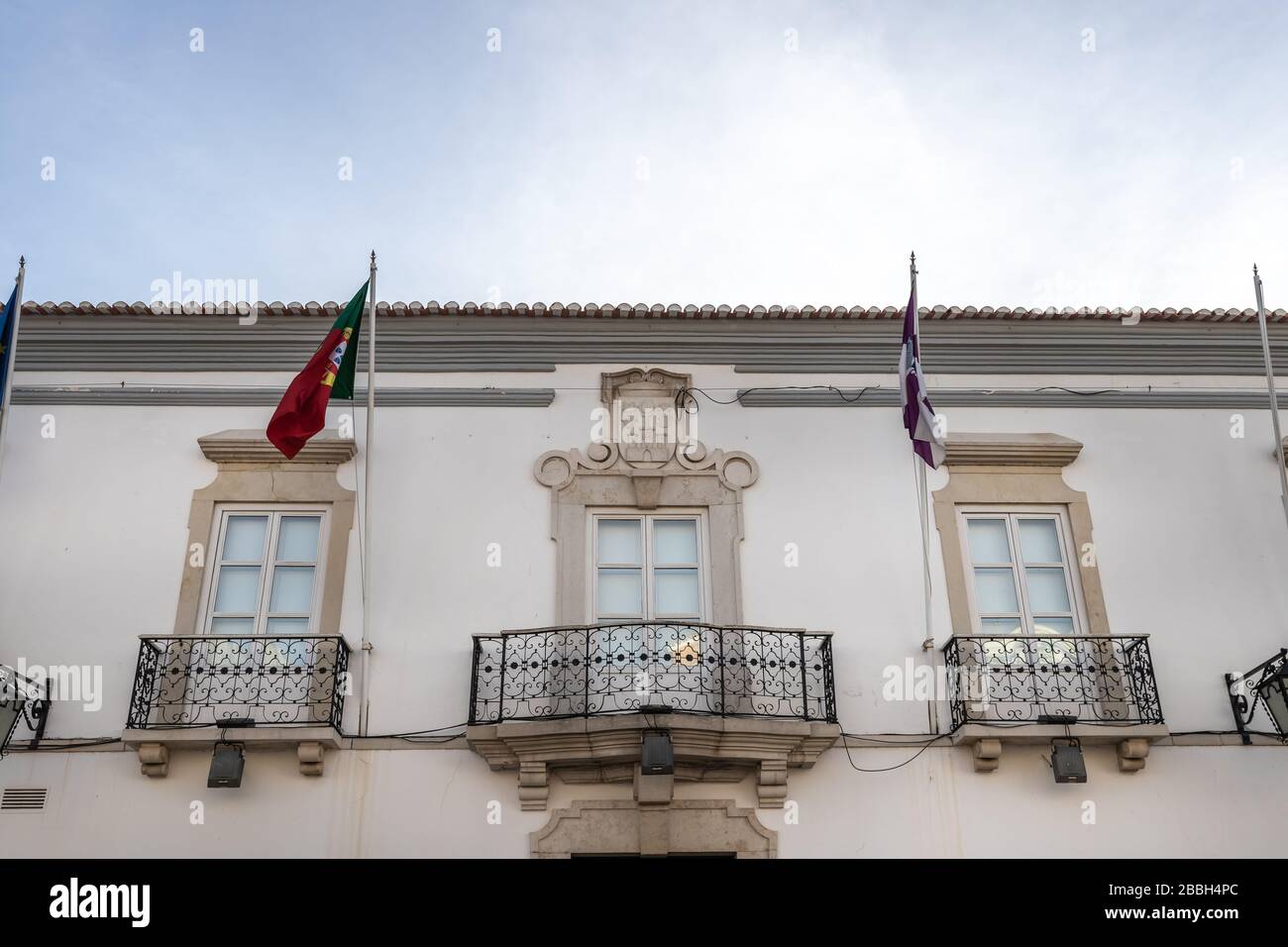 Loule, Faro, Portugal - February 25, 2020: detail of architecture of ...