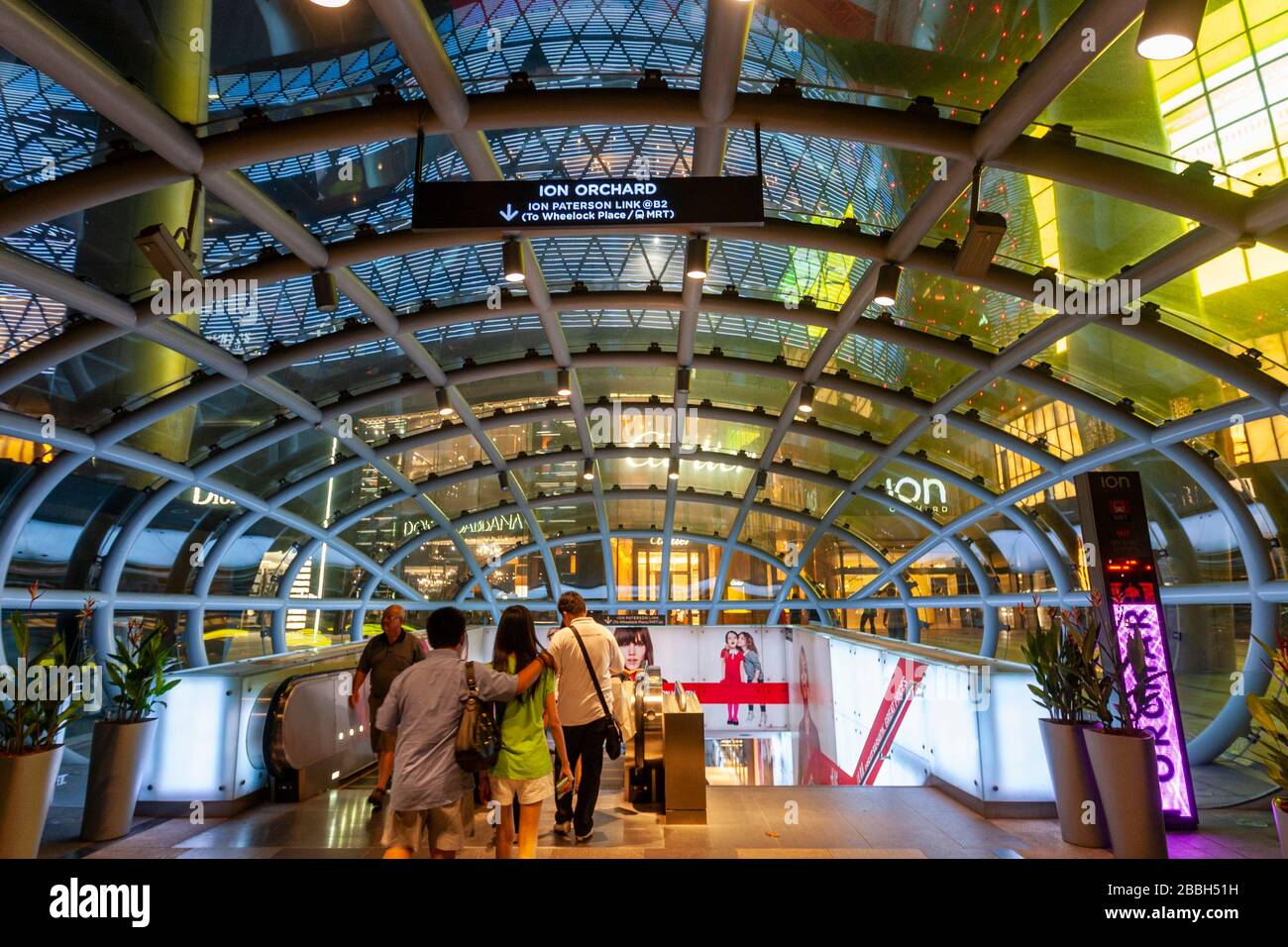 ION Orchard entrance to the MRT station below, Singapore Stock Photo ...