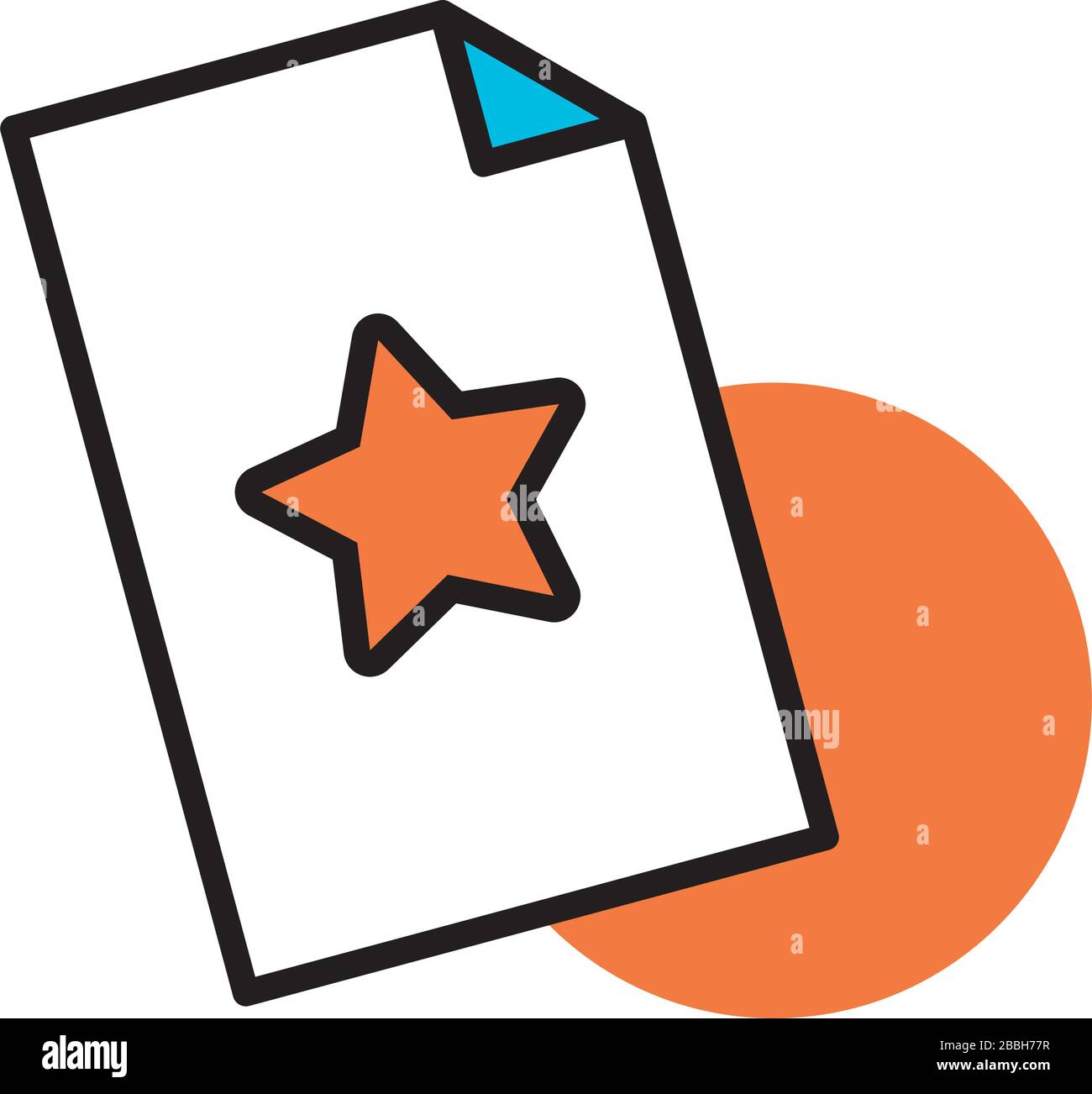 paper document line and fill style icon Stock Vector Image & Art - Alamy