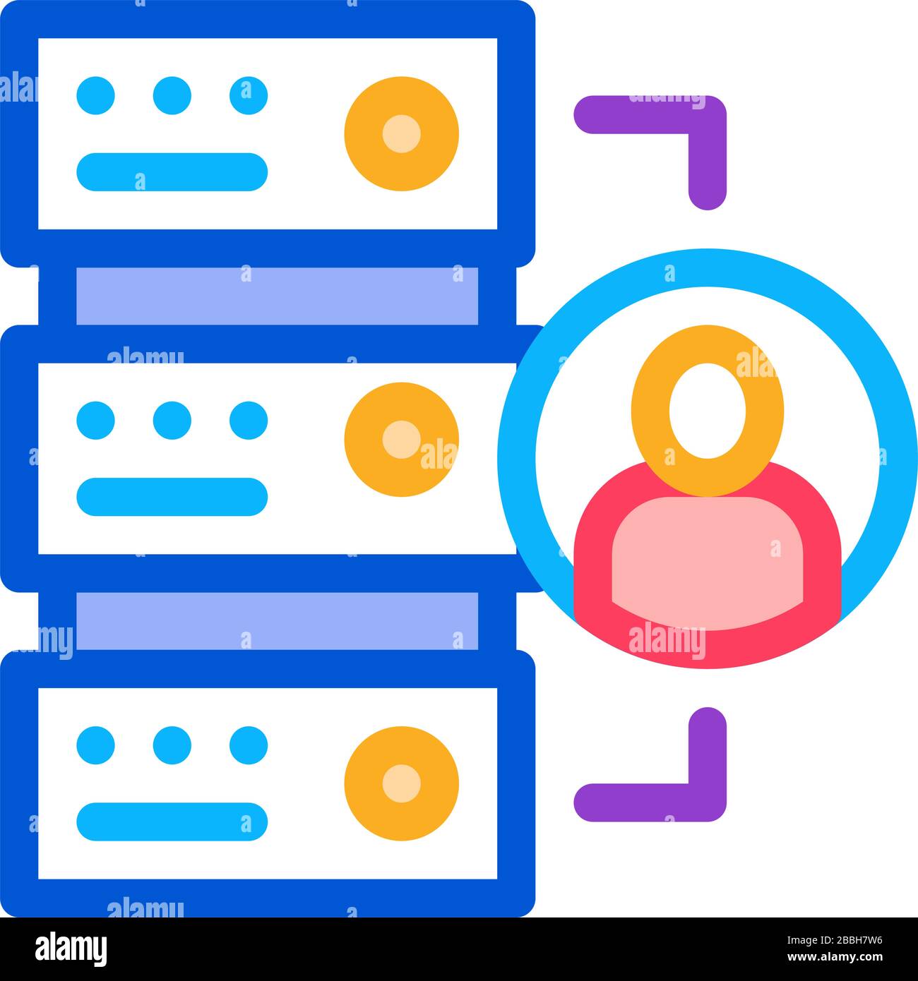 various human functions icon vector outline illustration Stock Vector ...