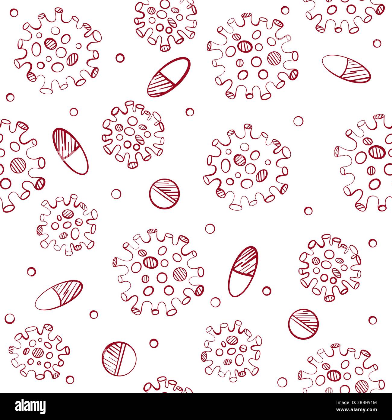 Coronavirus pattern Stock Vector Images - Alamy