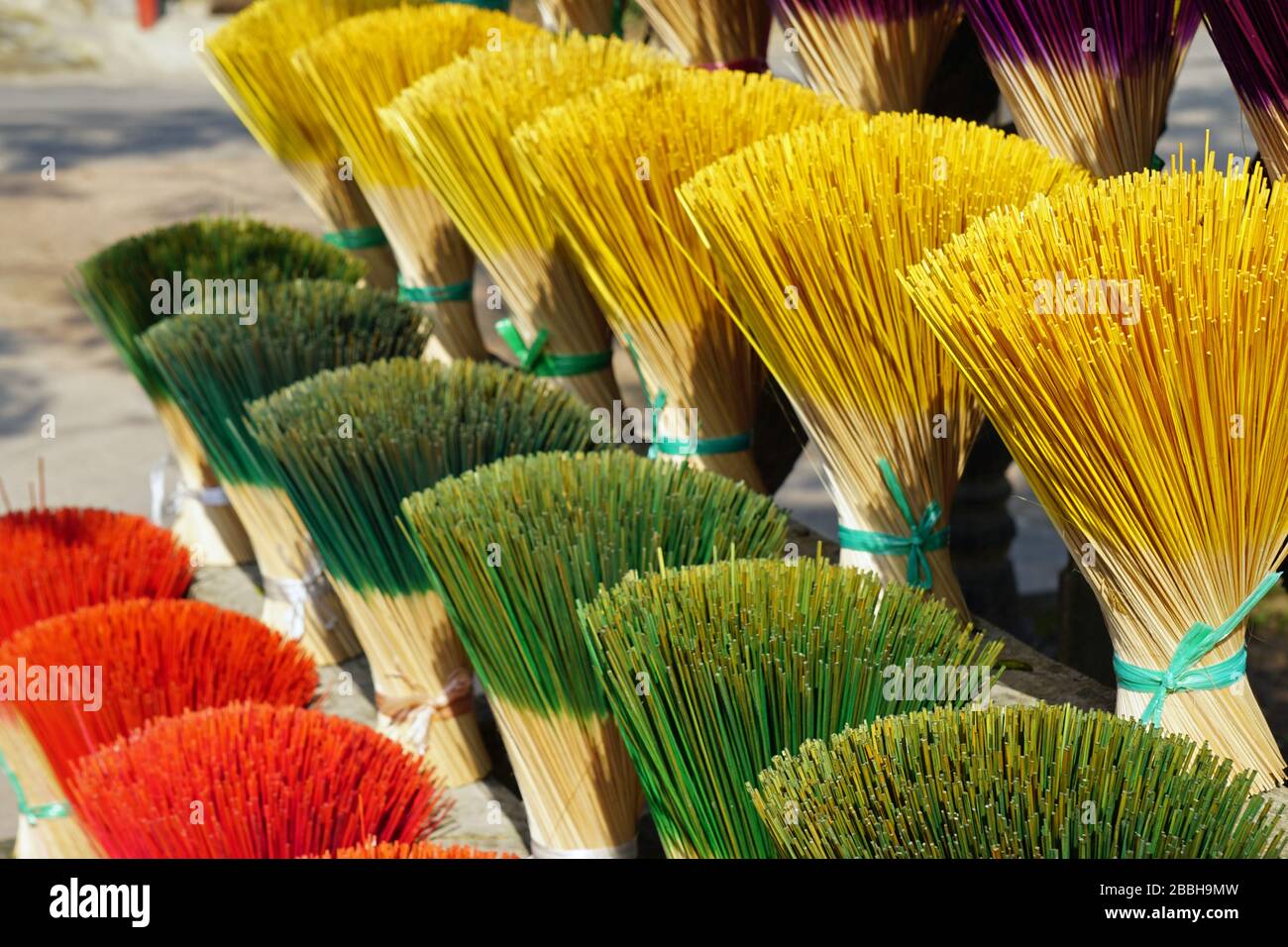 factory producing colorful incense sticks in vietnam Stock Photo - Alamy