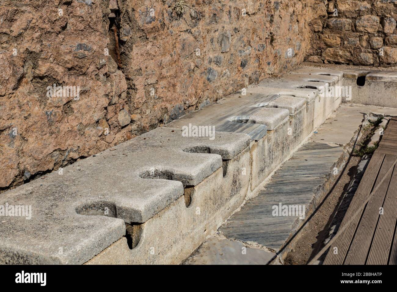 antique roman toilet in Ephesus, Turkey Stock Photo - Alamy