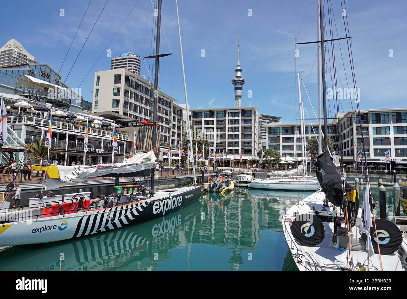 Viaduct Basin Auckland New Zealand Stock Photo - Alamy