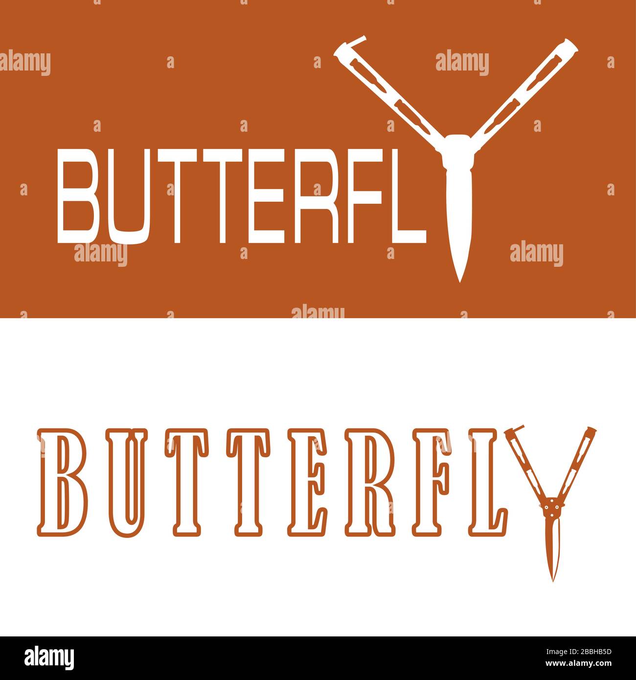 Balisong knife Stock Vector Images - Alamy