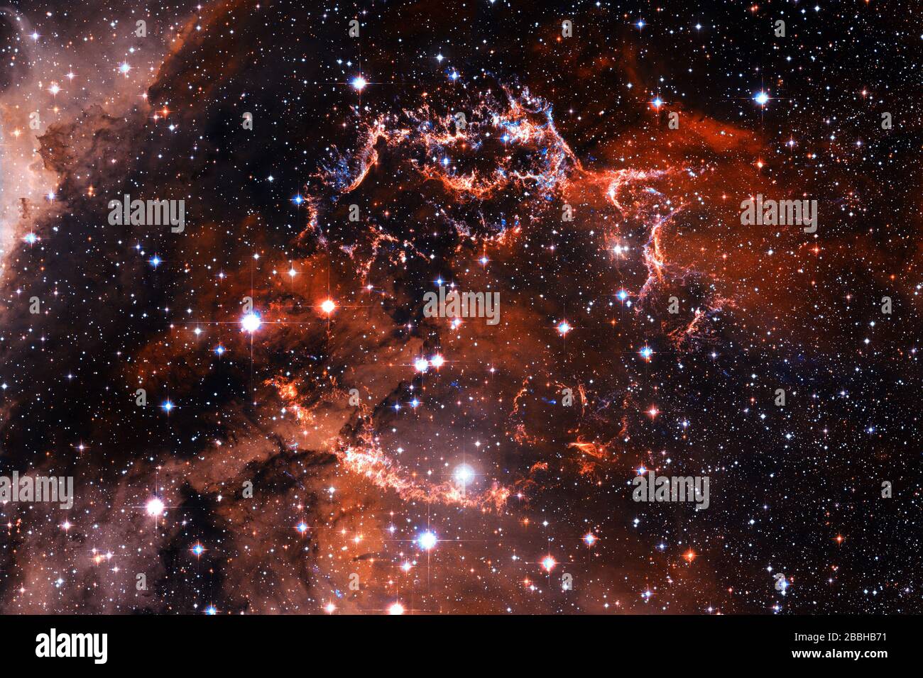 Infinite space with nebulae and stars. Elements of this image furnished ...