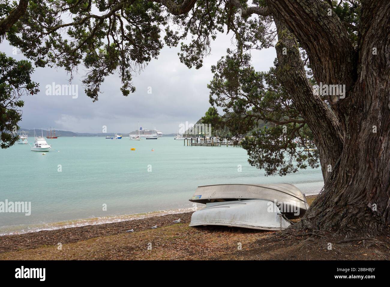 Russell town Bay of Islands North Island New Zealand Stock Photo - Alamy