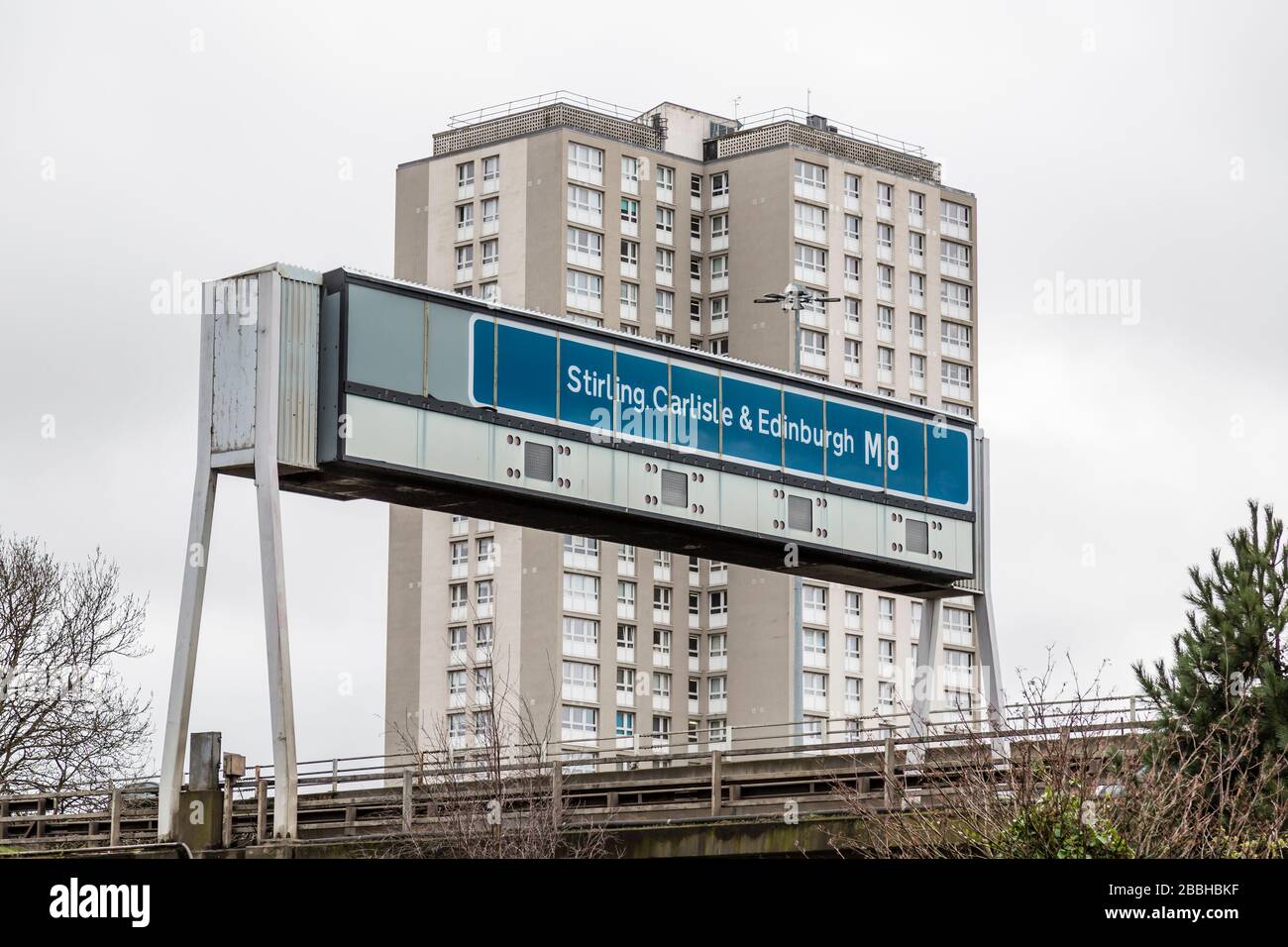 Motorway signs overhead gantry hi-res stock photography and images - Alamy