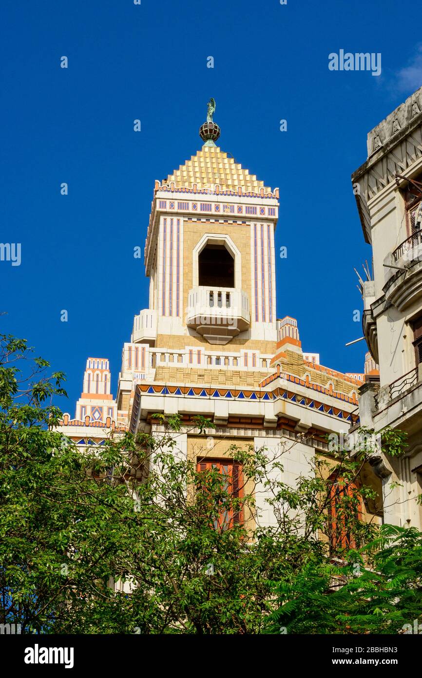 The famous art deco, Bacardi Building, Edificio Bacardi , Havana Vieja ...