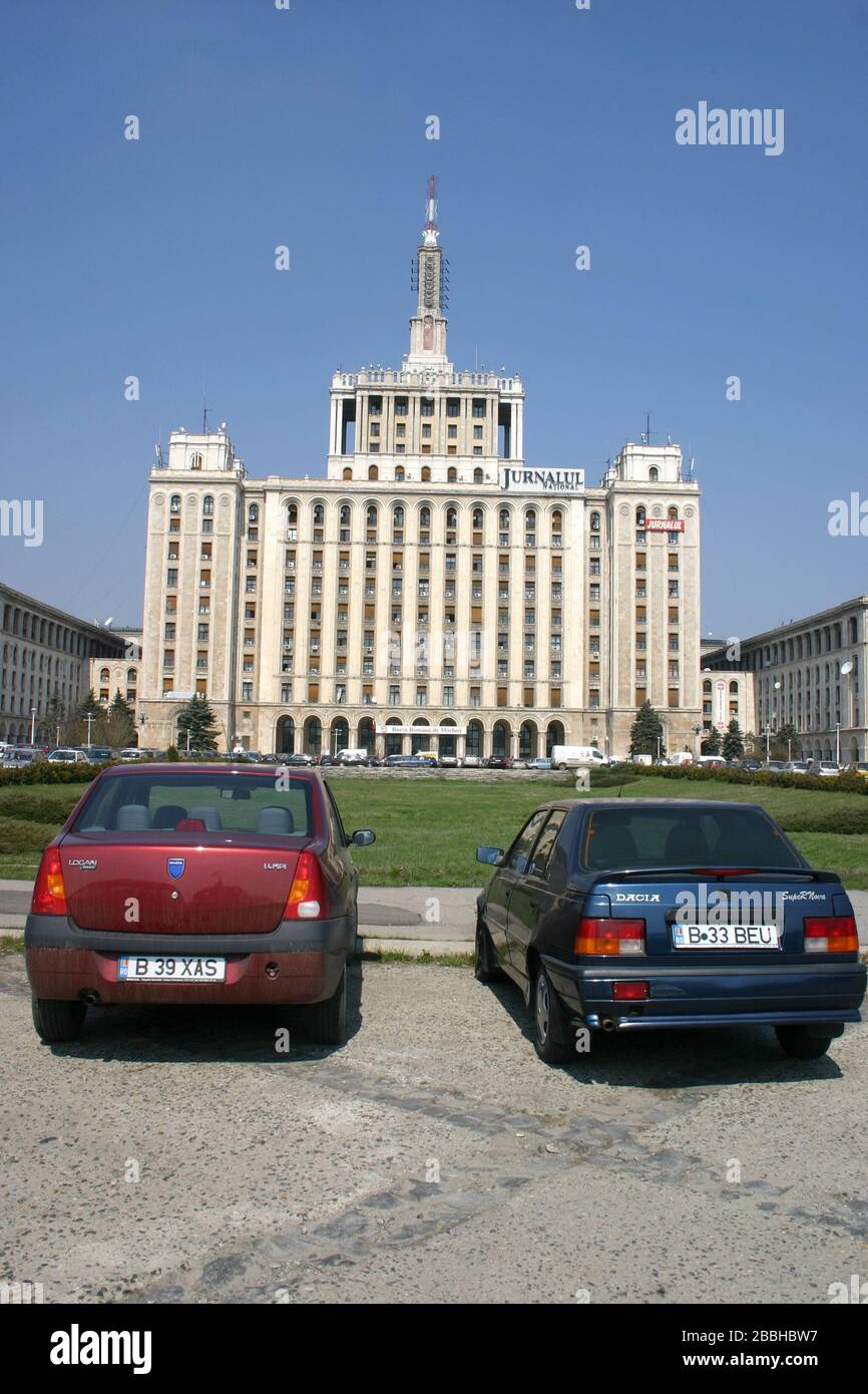 Bucharest, Romania.The building hosting all media and publishing houses ...