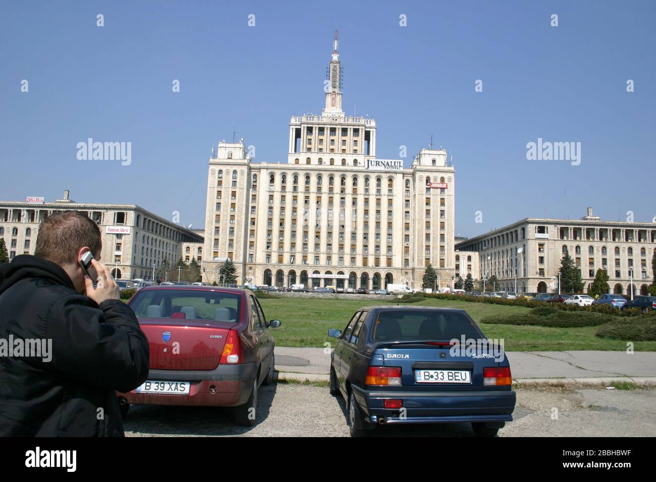 Bucharest, Romania.The building hosting all media and publishing houses ...