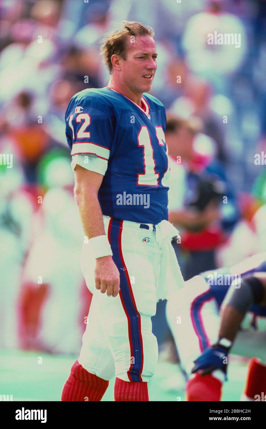 Jim Kelly of the Buffalo Bills Stock Photo - Alamy