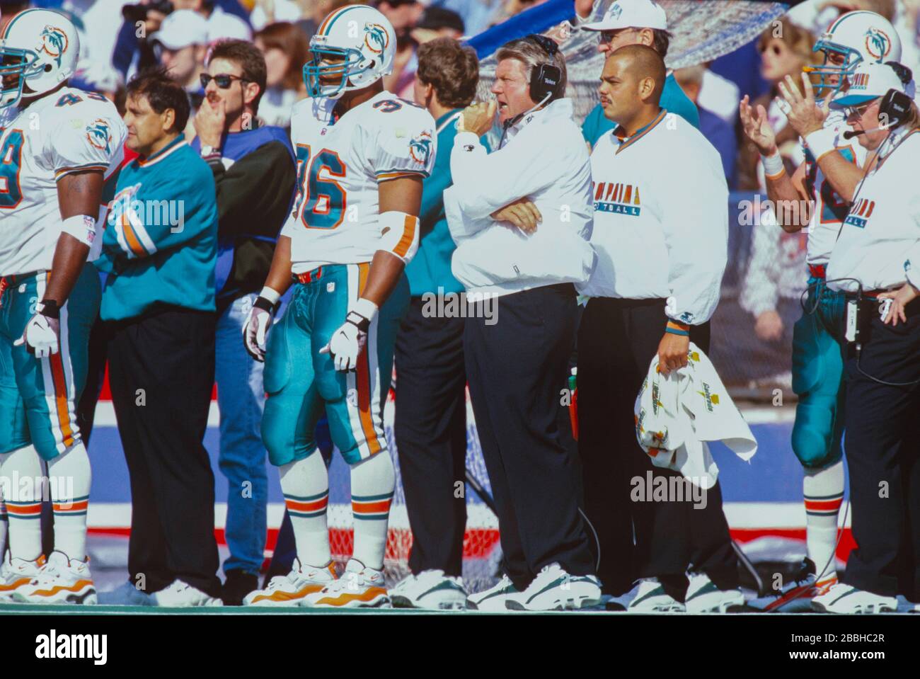 Jimmy Johnson of the Miami Dolphins Stock Photo - Alamy
