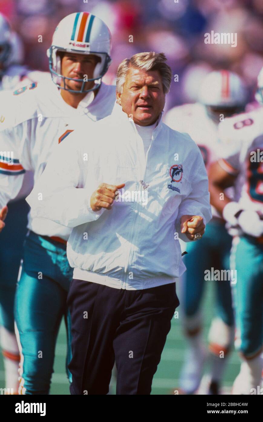 Jimmy Johnson of the Miami Dolphins Stock Photo - Alamy