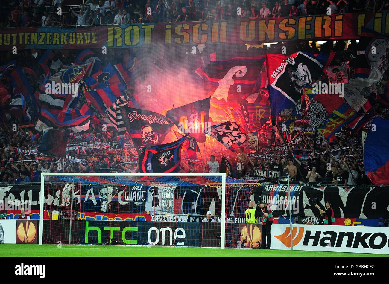 Fc basel fans in the stands hi-res stock photography and images - Alamy