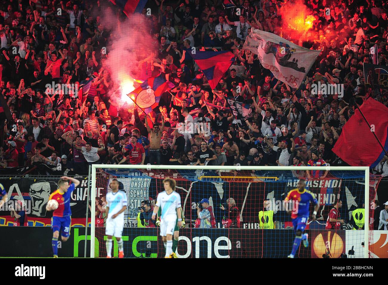 Fc basel fans in the stands hi-res stock photography and images - Alamy