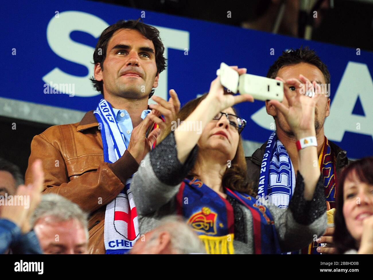 Swiss tennis player Roger Federer in the stands Stock Photo - Alamy
