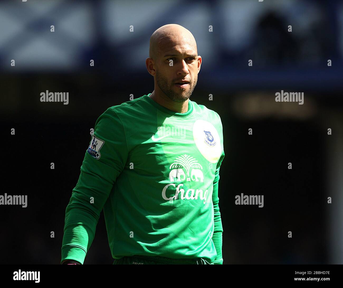Tim Howard, Everton goalkeeper Stock Photo - Alamy