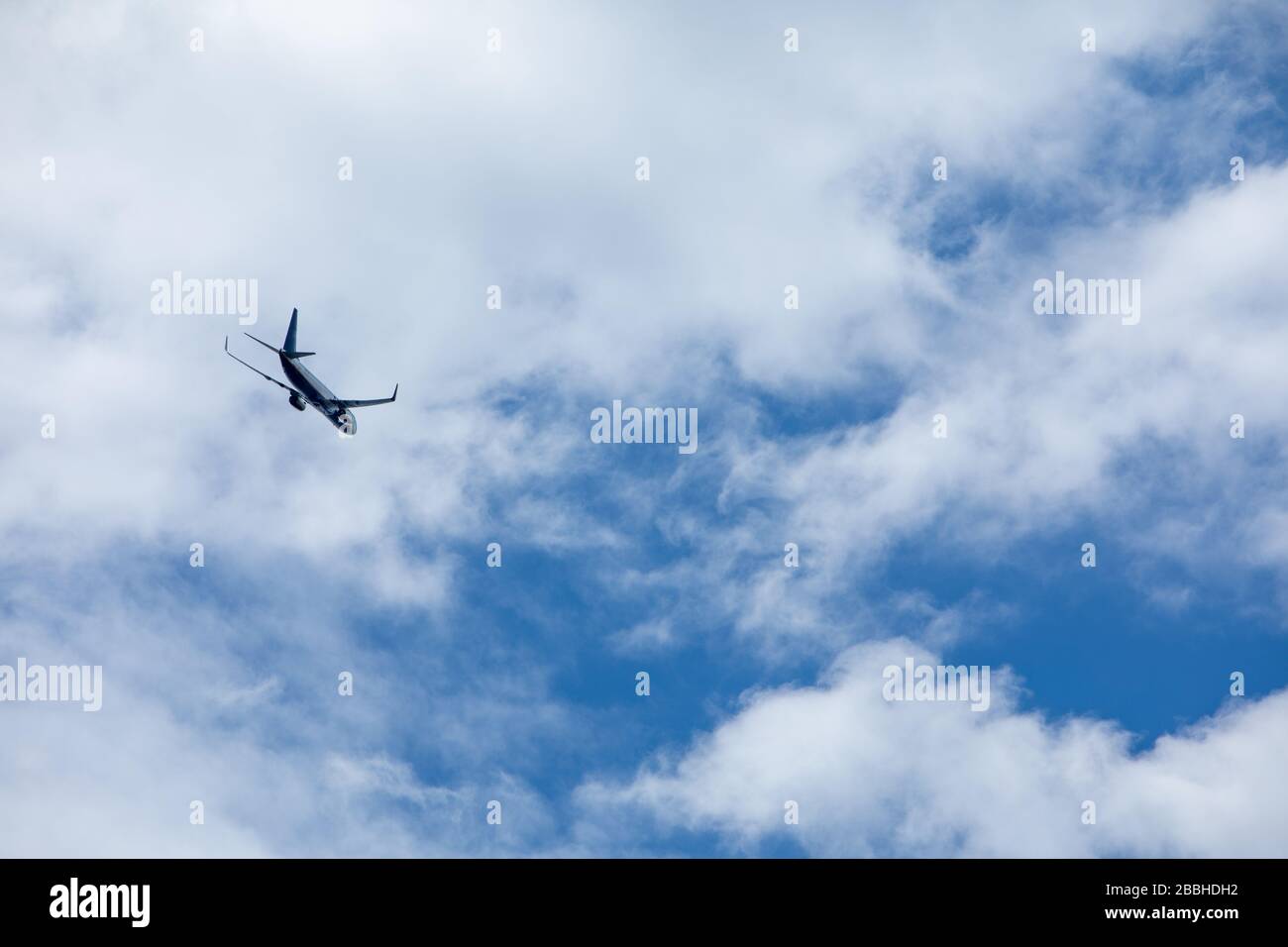 airplane in sky travel concept Stock Photo - Alamy