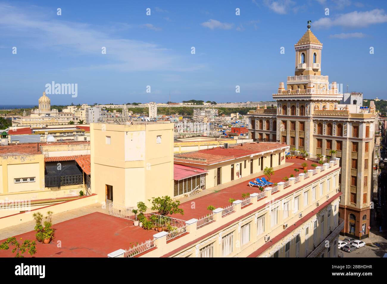 The famous art deco, Bacardi Building, Edificio Bacardi , Havana Vieja ...
