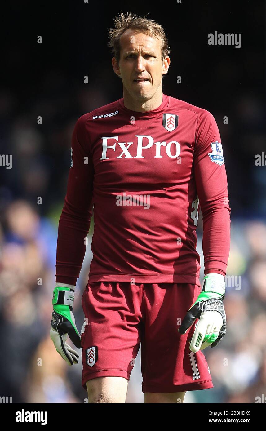 Mark Schwarzer, Fulham goalkeeper Stock Photo - Alamy