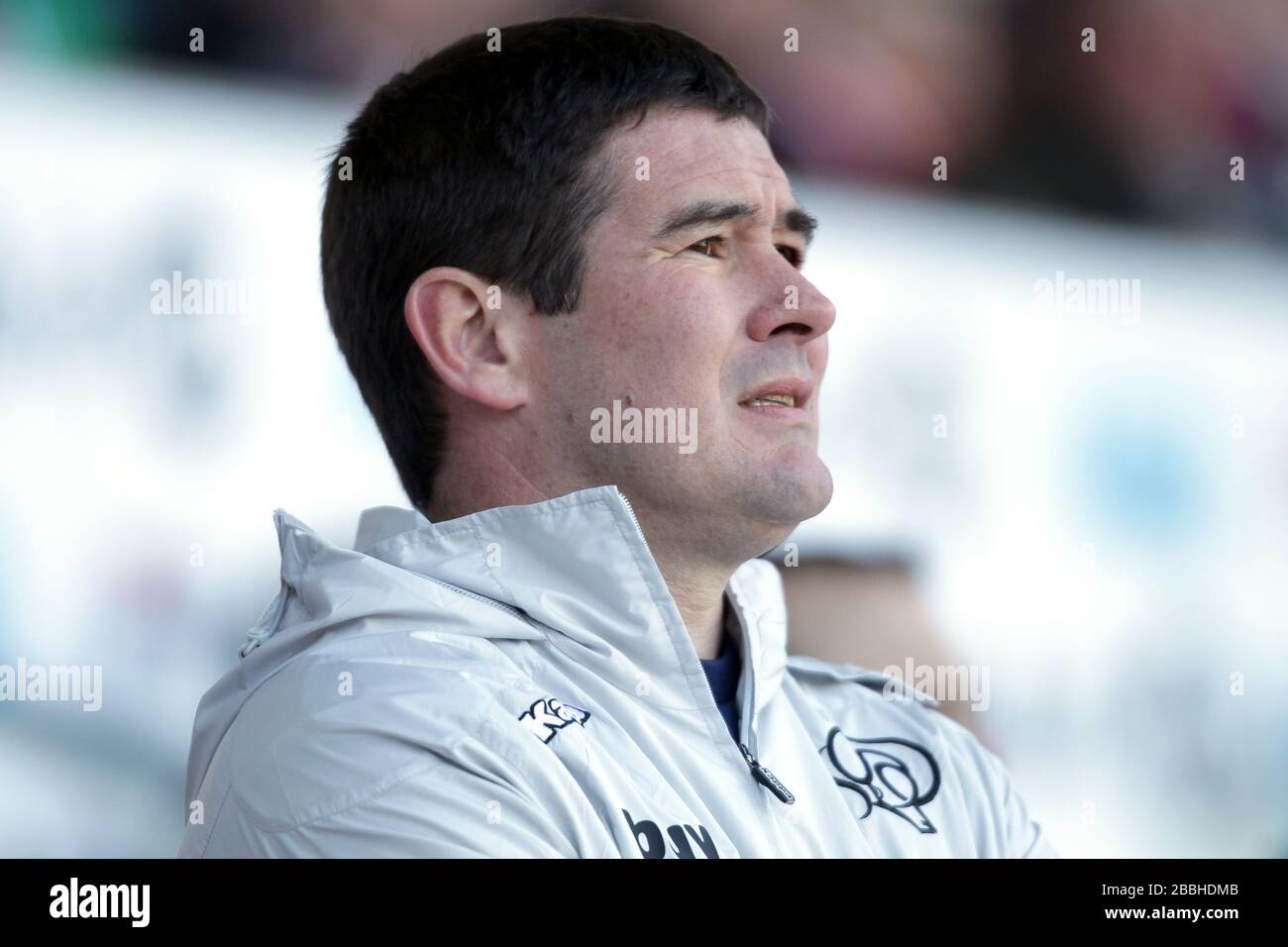 Nigel Clough, Derby County manager Stock Photo - Alamy